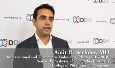 DDW 2017: Amit Sachdev, MD, on Bariatrics, CRC & ASGE Crystal Award