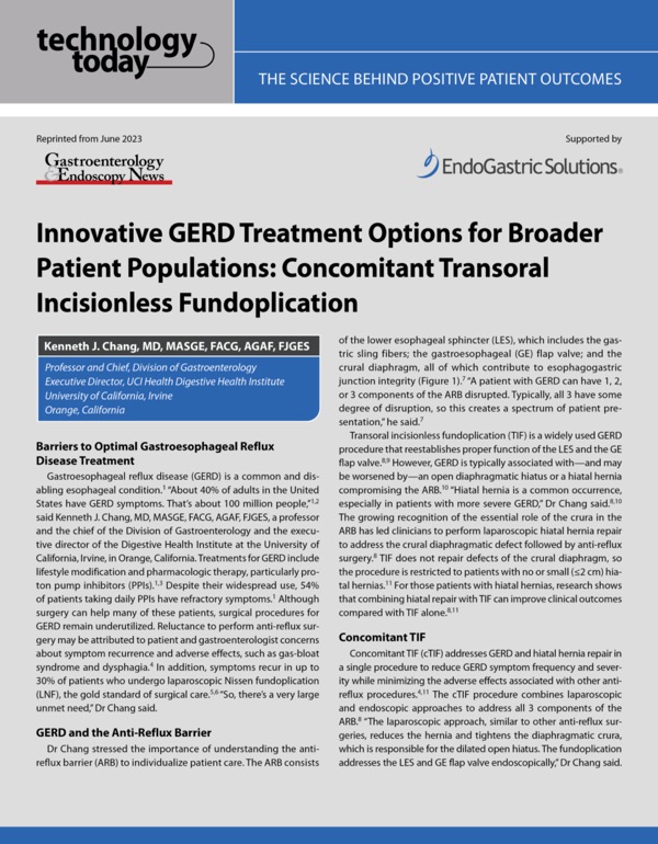 Innovative GERD Treatment Options for Broader Patient Populations ...