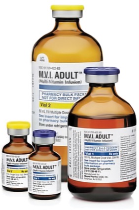 vitamin deficiencies parenteral nutrition drug shortages