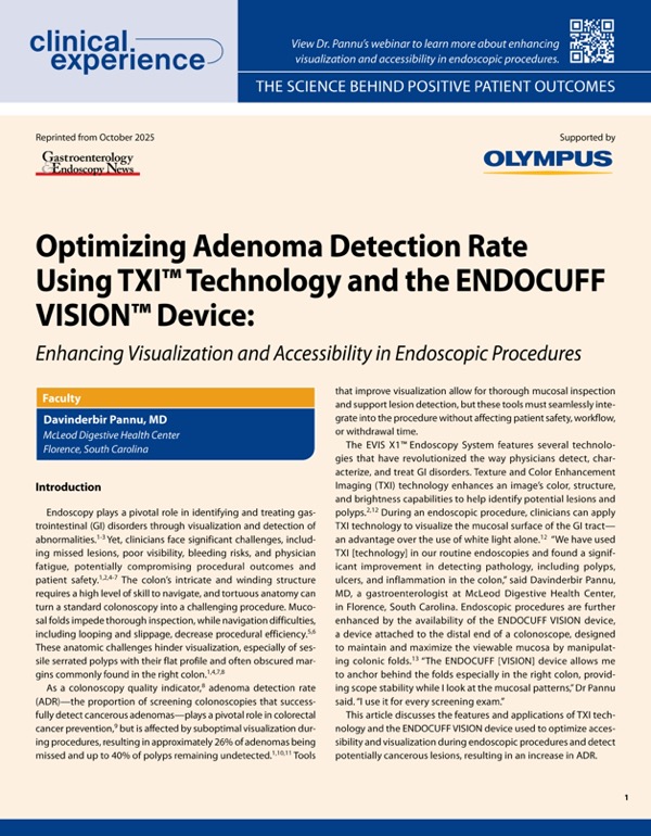 Optimizing Adenoma Detection Rate Using TXI™ Technology and the ...